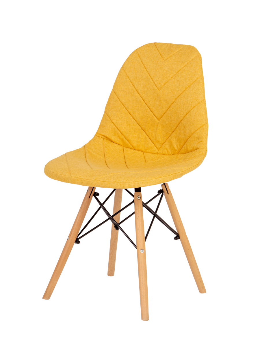 Чехол LuxAlto на стул со спинкой Eames, Aspen, Giardino, Желтый, 2 шт. (11525)