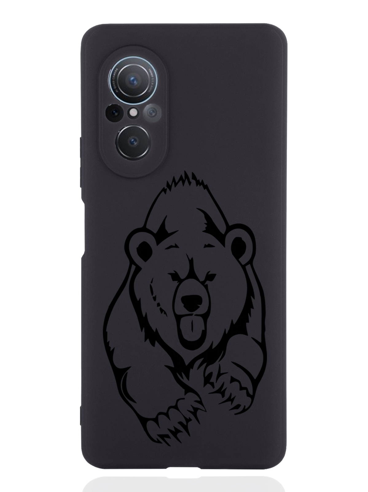 Чехол MustHaveCase для Huawei nova 9 SE Медведь черный