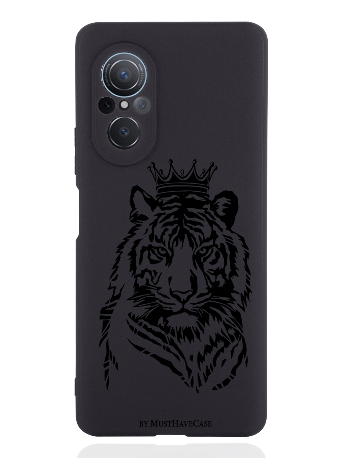 Чехол MustHaveCase для Huawei nova 9 SE Тигр с Короной черный
