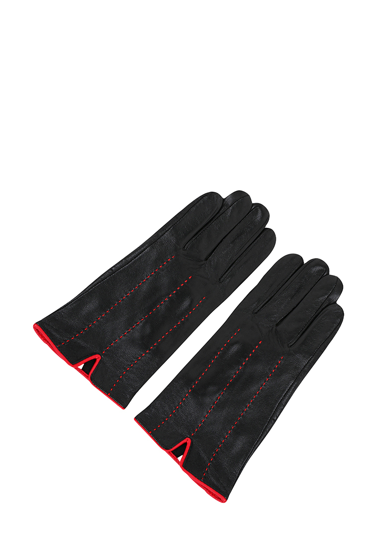 Перчатки женские Alessio Nesca A43715 черные/красные, р. M