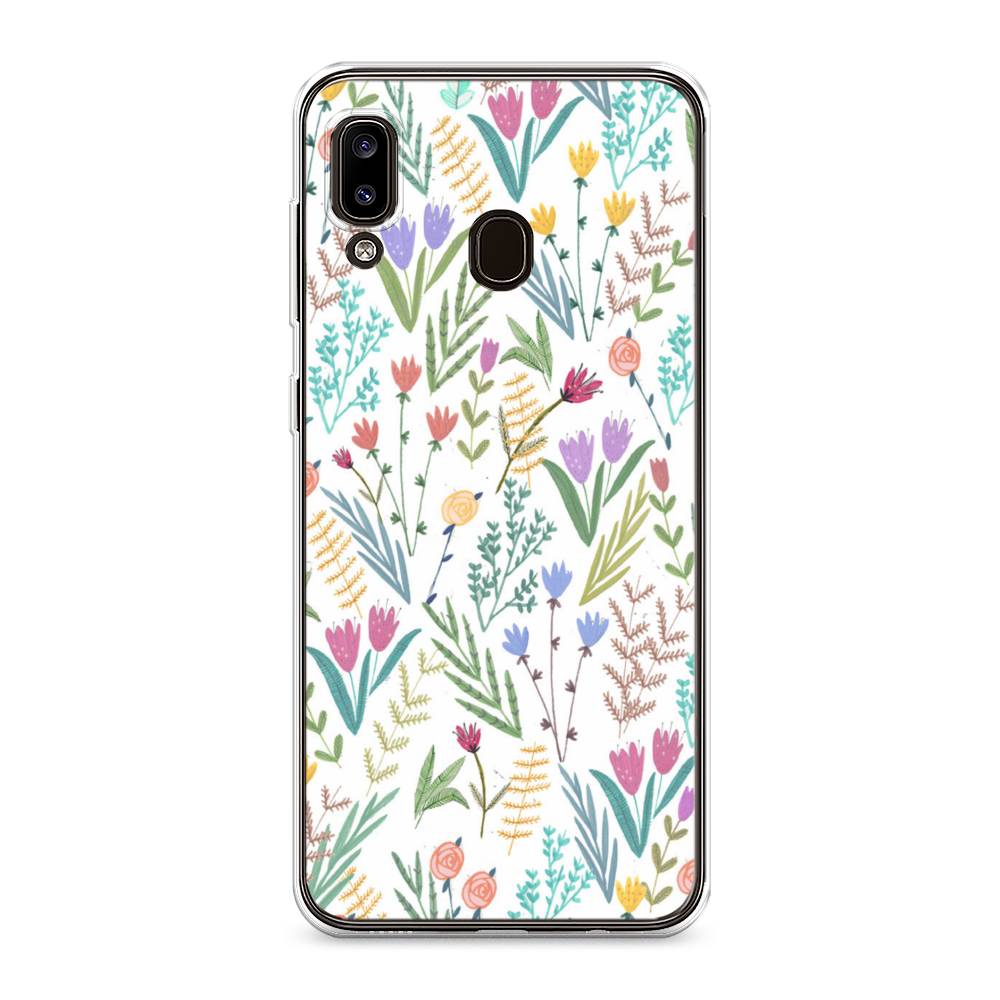 Чехол Awog  на Samsung Galaxy A30 "Полевые цветы рисунок"