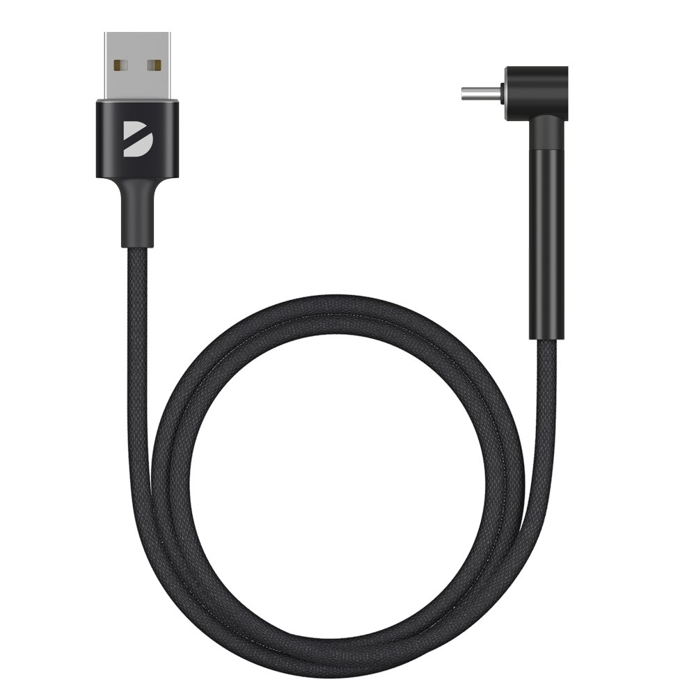 Кабель DEPPA  Stand USB - USB-C, подставка, алюминий, 1м, черный/72295