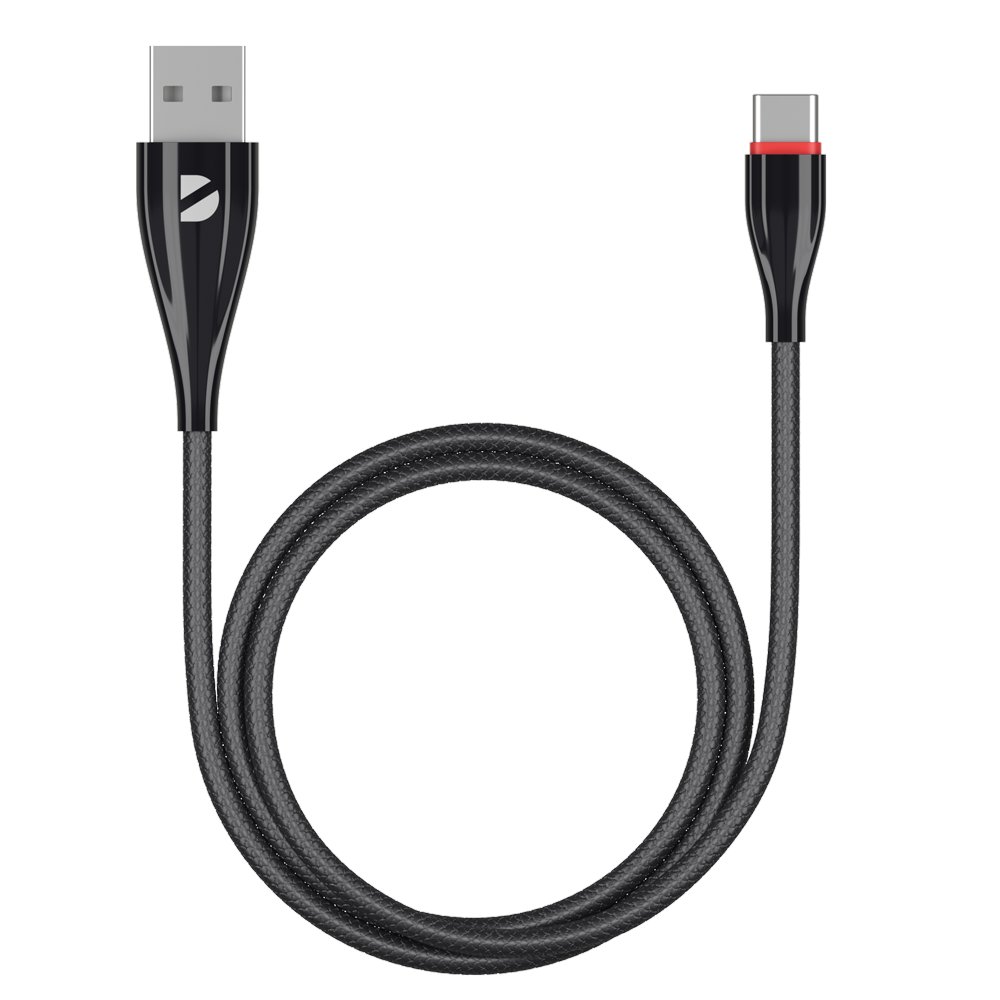 Кабель DEPPA  Ceramic USB - USB-C, 1м, черный/72288