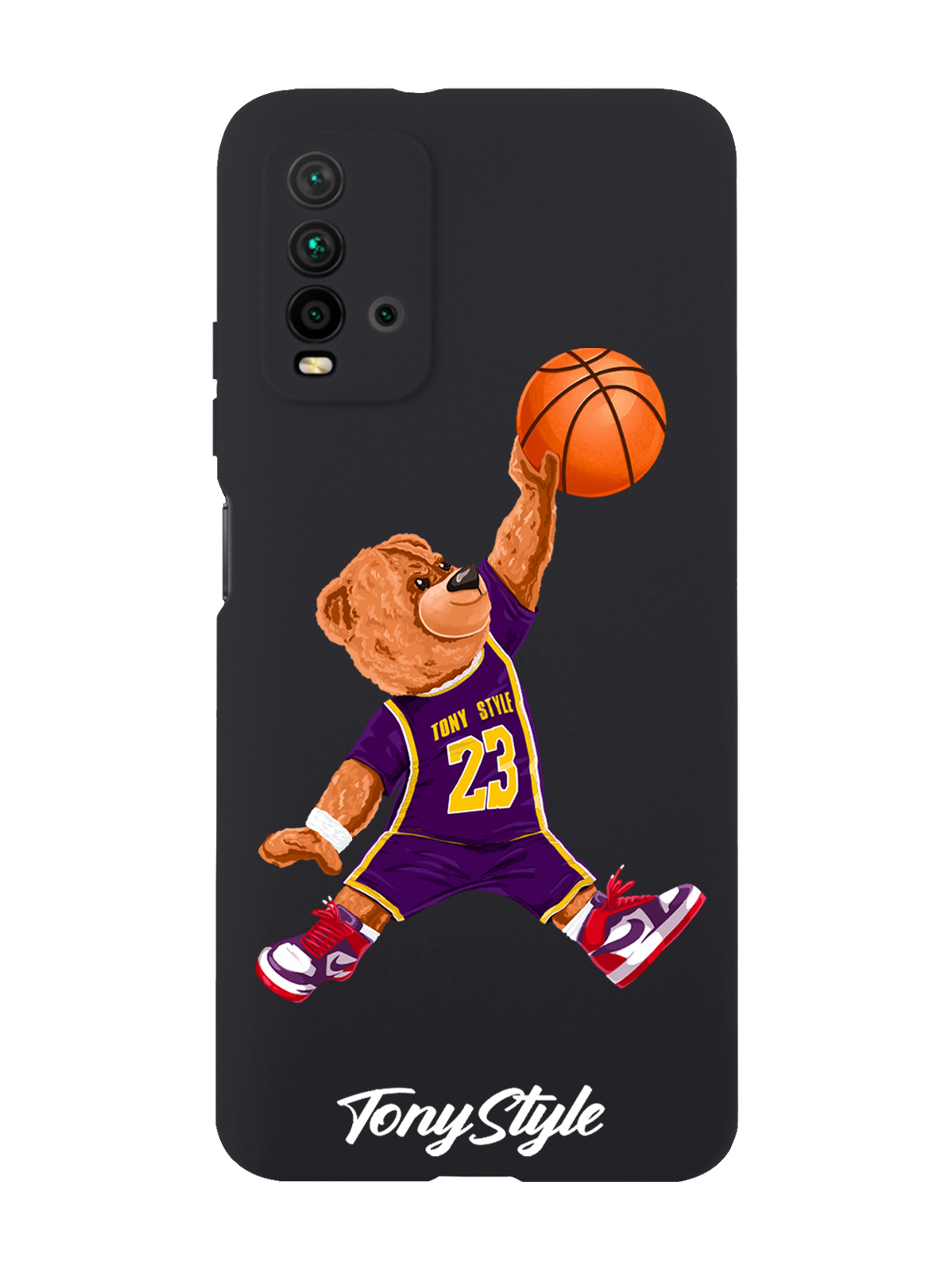 Чехол Tony Style для Xiaomi Redmi 9T Tony Style Джордан Jordan черный