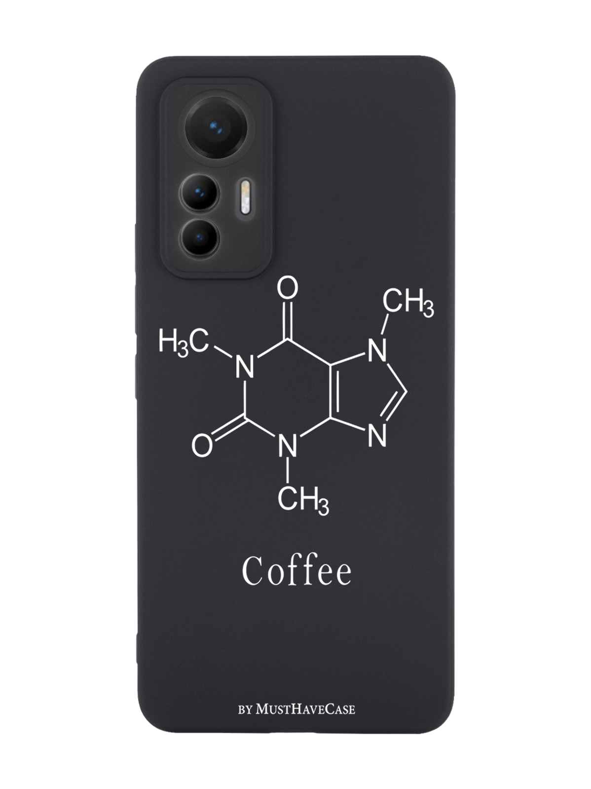 Чехол MustHaveCase для Xiaomi 12 Lite Молекула кофе черный