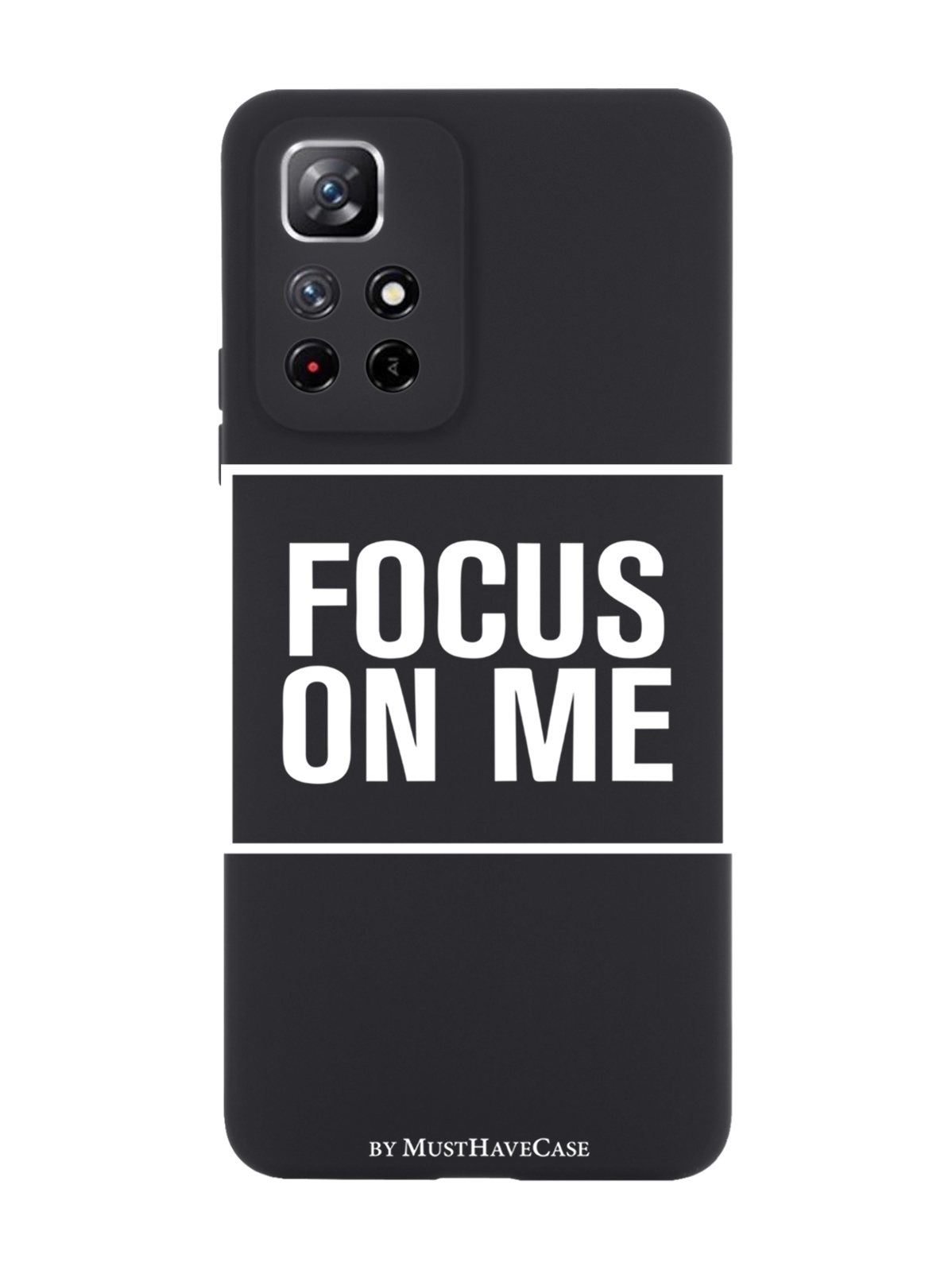 Чехол MustHaveCase для Xiaomi Redmi Note 11 Focus on me черный