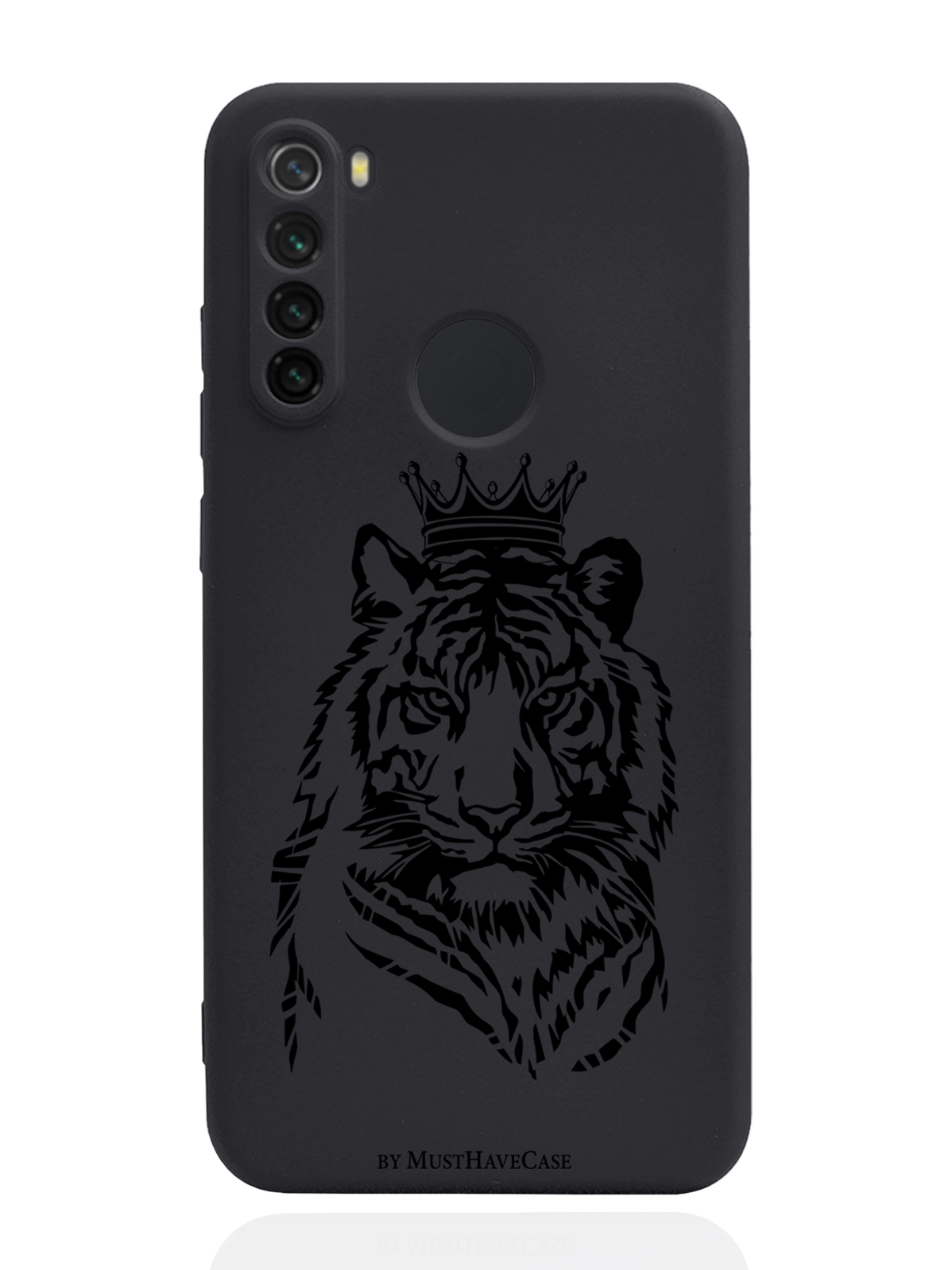 Чехол MustHaveCase для Xiaomi Redmi Note 8 Тигр с Короной черный
