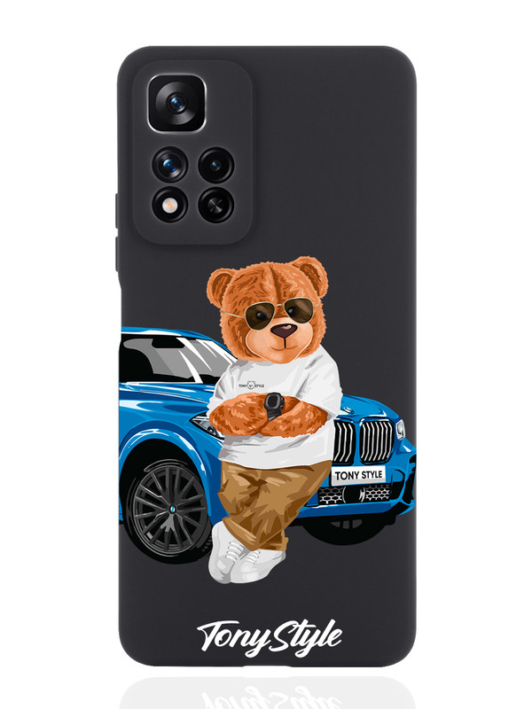 Чехол Tony Style для Xiaomi Redmi Note 11 Pro Plus 5G Tony Style с машиной черный