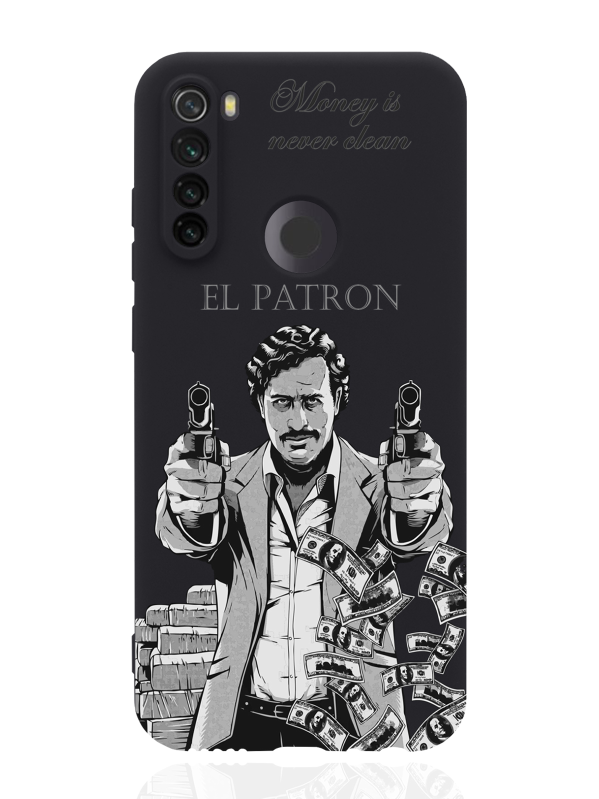 Чехол MustHaveCase для Xiaomi Redmi Note 8T El Patron Pablo Escobar/ Пабло Эскобар черный