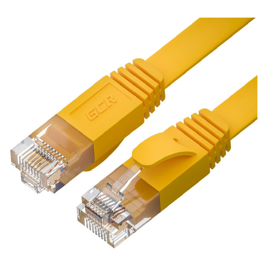 Патч-корд GCR плоский UTP cat.6 10 Гбит/с компьютерный кабель для интернета 3м