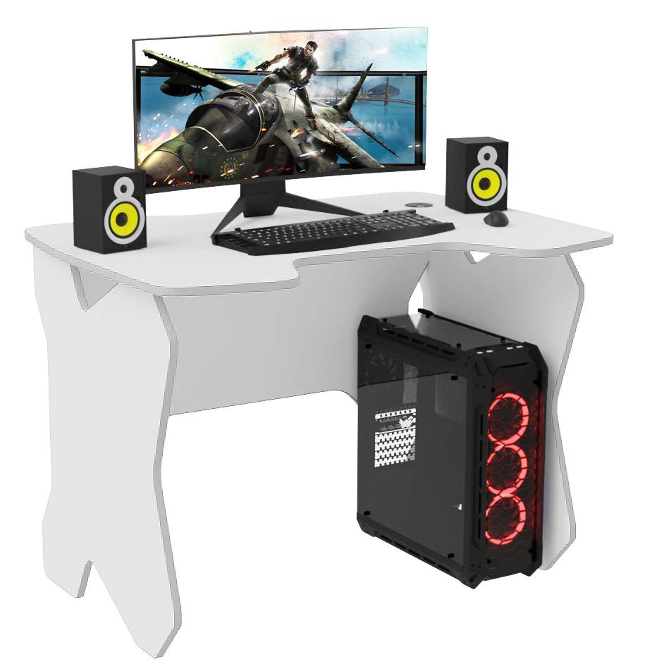 Компьютерный геймерский стол PROGamer Скай 110х72х75 белый