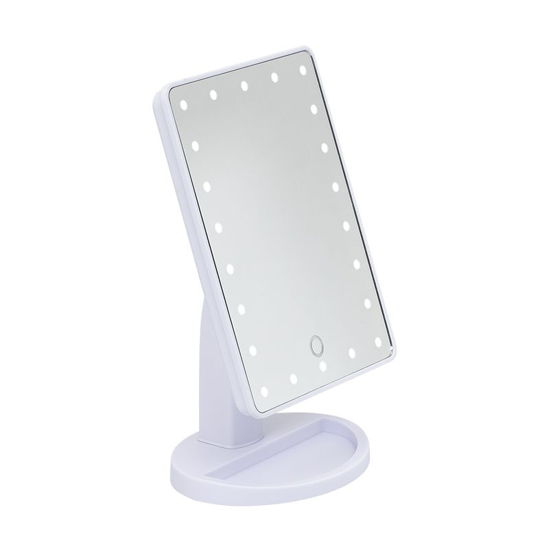 Косметическое зеркало Nail Art с LED подсветкой, белое