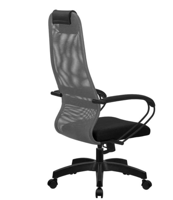 Кресло METTA SU-BP-8 Pl тр/сечен Светло-серый