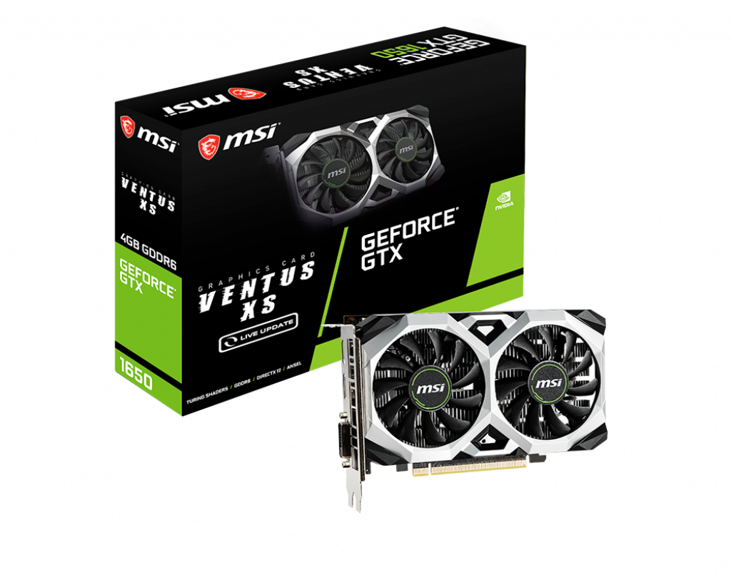 Видеокарта MSI NVIDIA GeForce GTX 1650 D6 VENTUS XS (GTX 1650 D6 VENTUS XS)