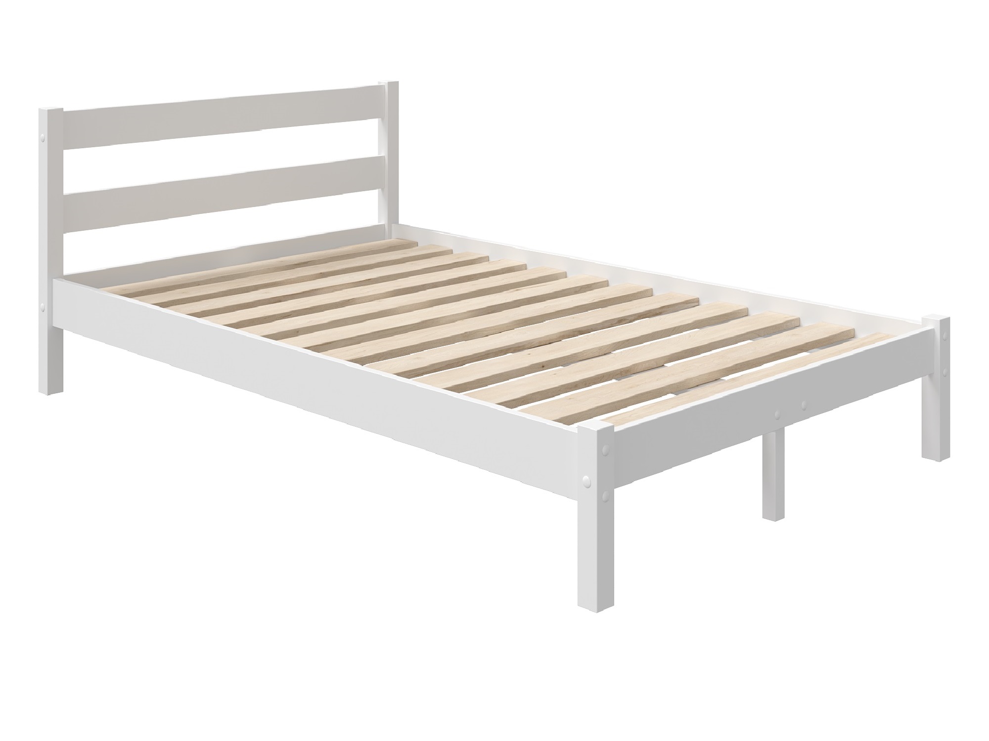 Кровать двуспальная деревянная из массива березы КРОВАТЬ для ВАС Омега-1 140х200 см