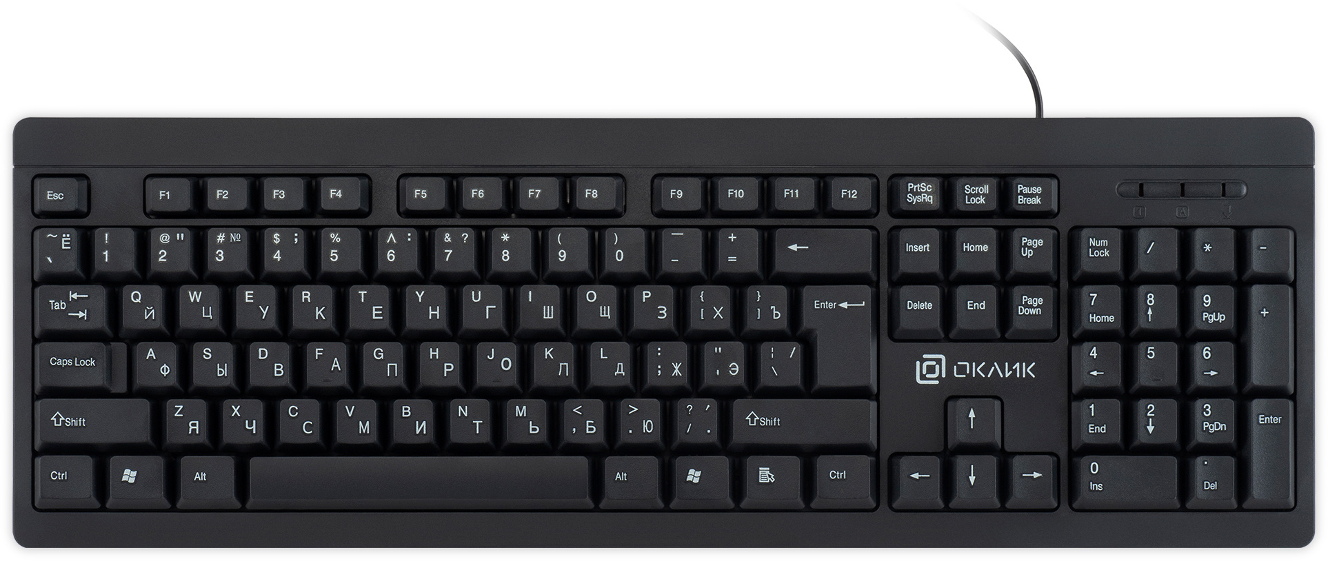 Проводная клавиатура OKLICK 95M Black (1788106)