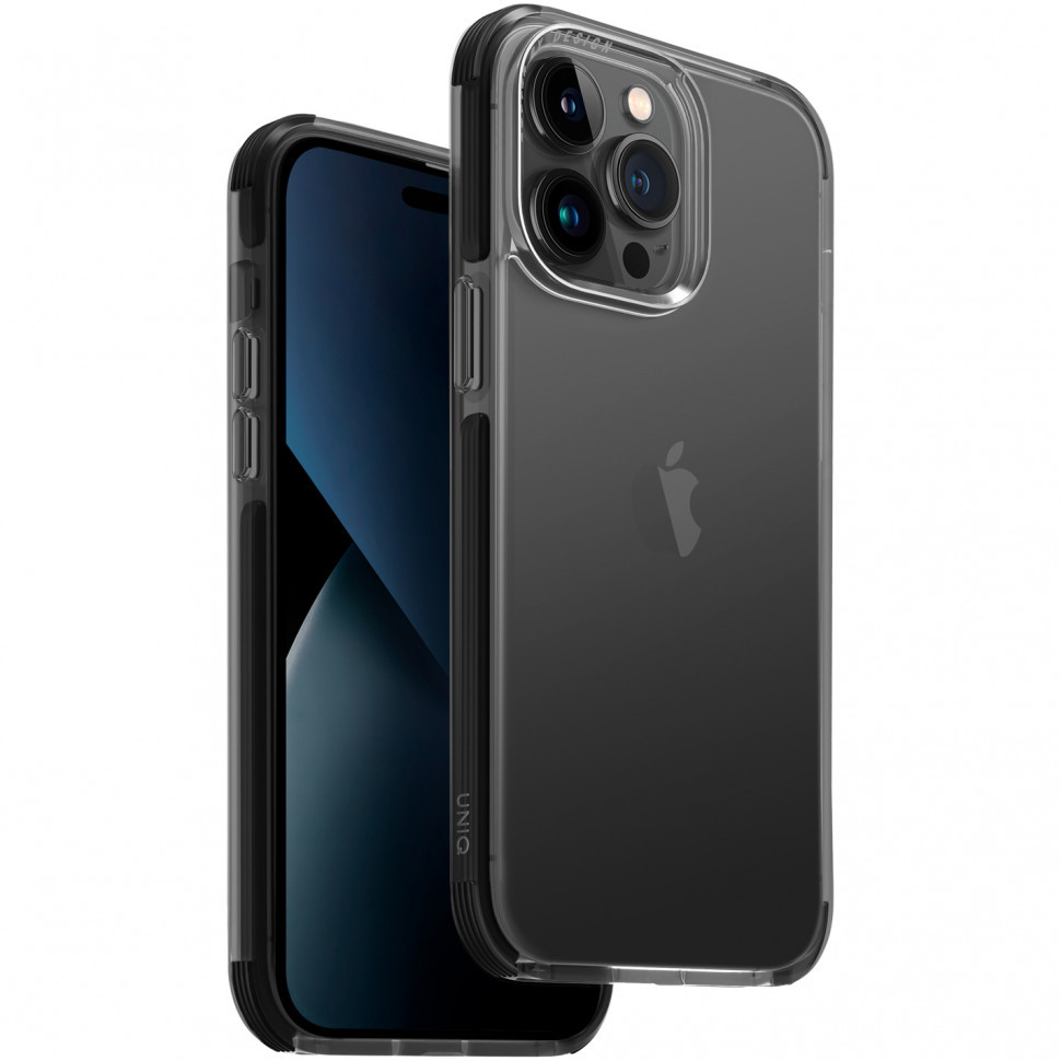 Чехол uniq combat для iphone 14 pro, черный (black) (ip6.1p(2022)-comblk)