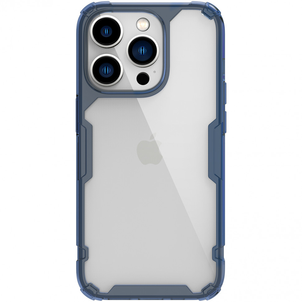 Чехол nillkin nature tpu pro case для iphone 14 pro max, синий (6902048248564)