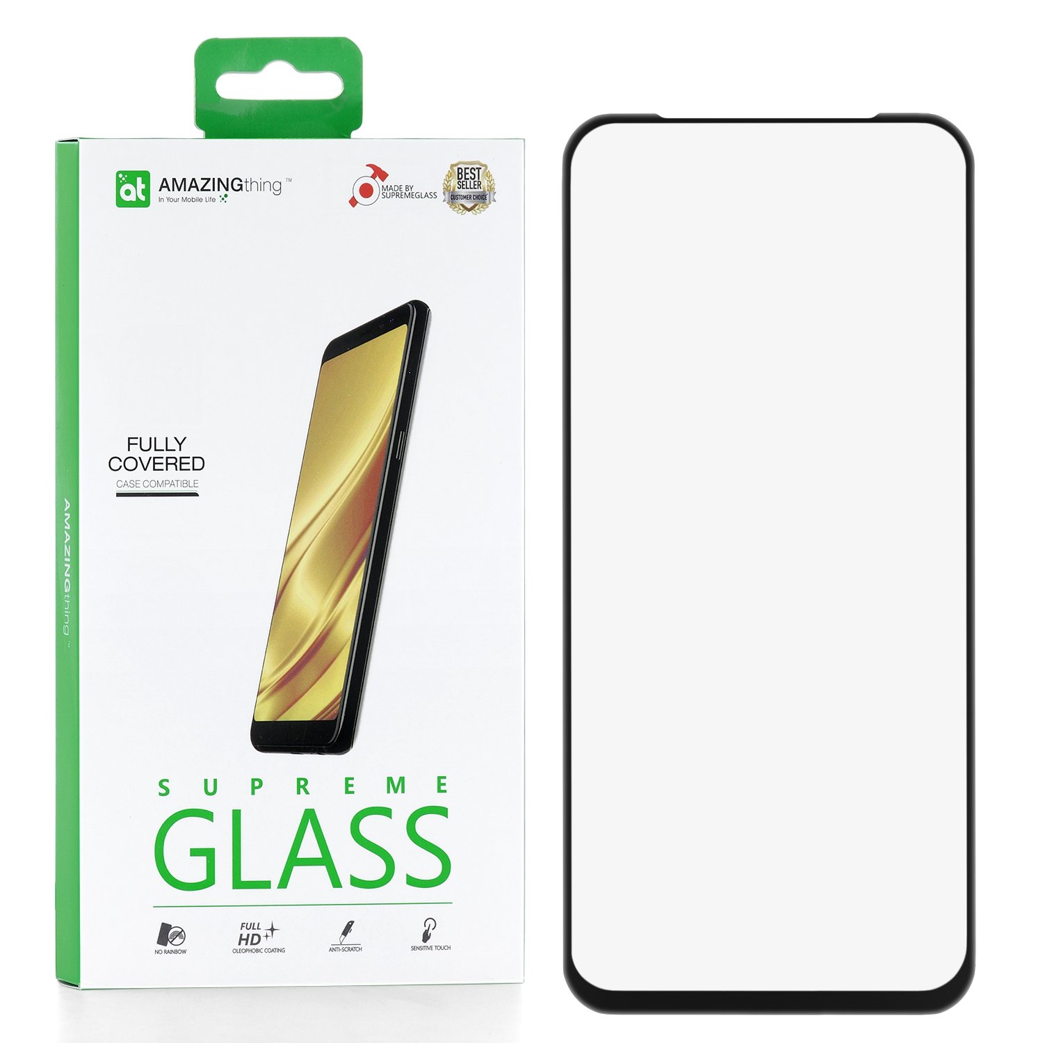Защитное стекло для Xiaomi Redmi Note 9 Amazingthing Silk Full Glue Black 0.33mm
