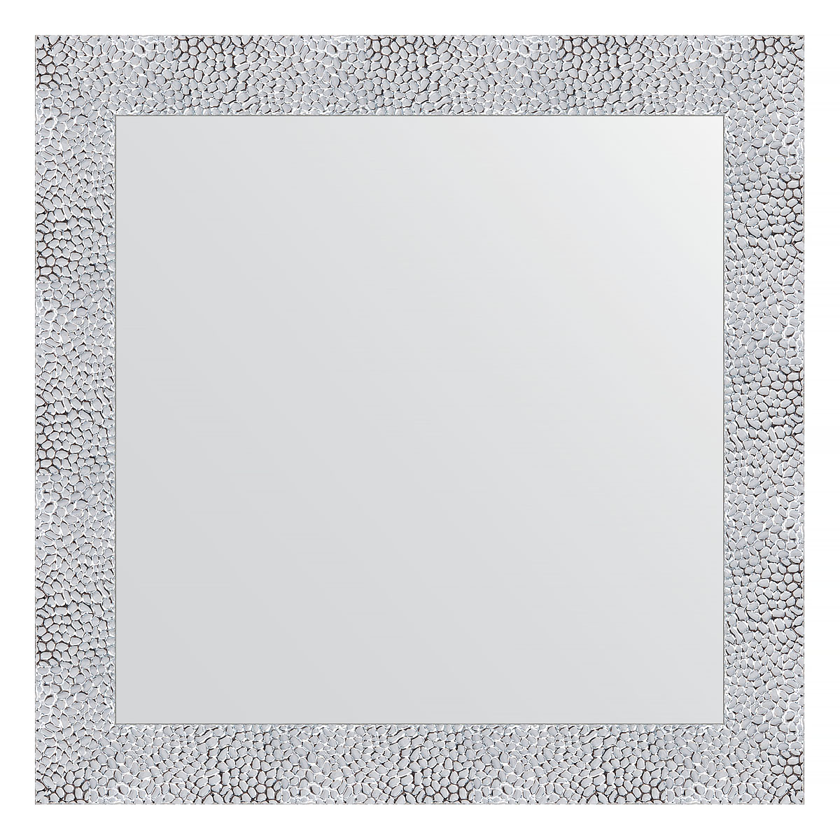Зеркало в раме 67x67см Evoform BY 3654 чеканка белая