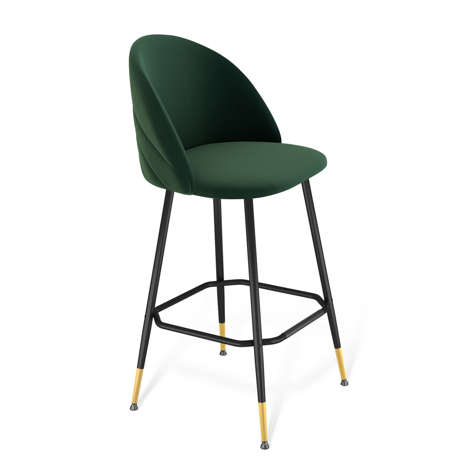 Барный стул Sheffilton 211184, черный/зеленый