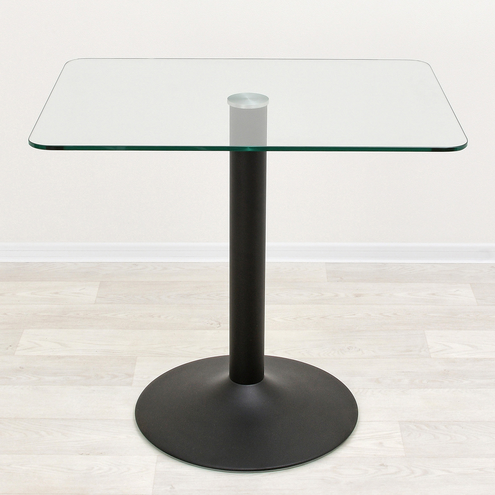 Стеклянный стол Mebel Apartment Троя 10 прозрачный/черный 800х600