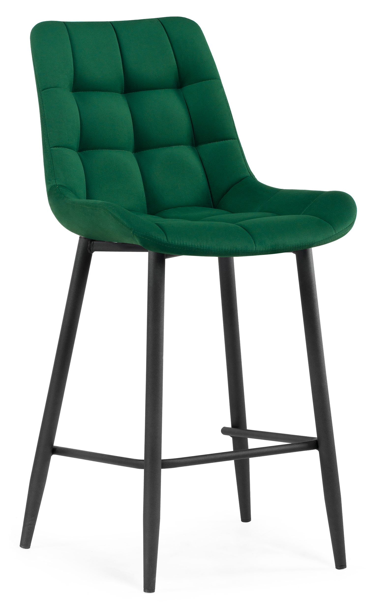 Полубарный стул Woodville Алст К зеленый/черный