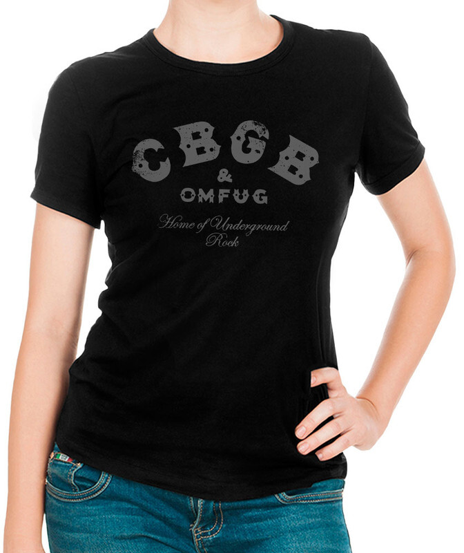 Футболка женская Design Heroes CBGB And OMFUG Рок Клуб черная M