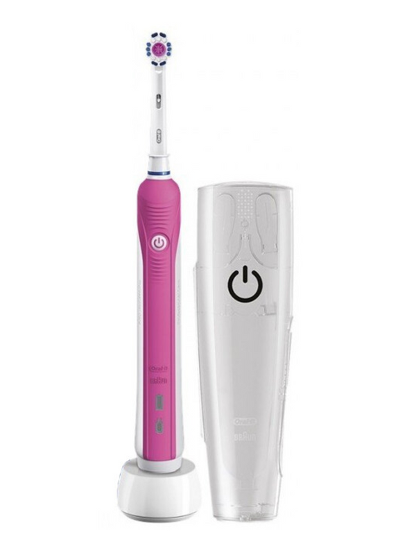 Электрическая зубная щетка Oral-B 750 белый, розовый