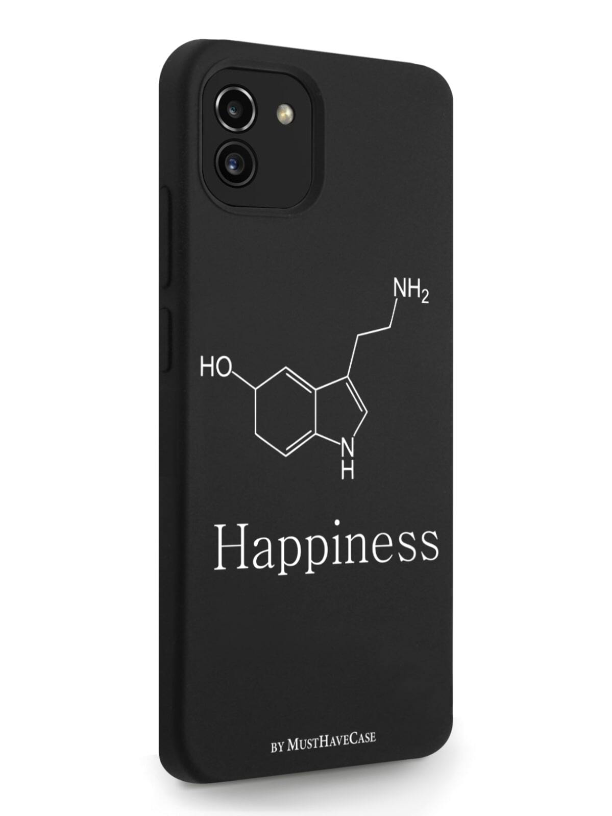 Чехол MustHaveCase для Samsung Galaxy A03 Молекула счастья черный