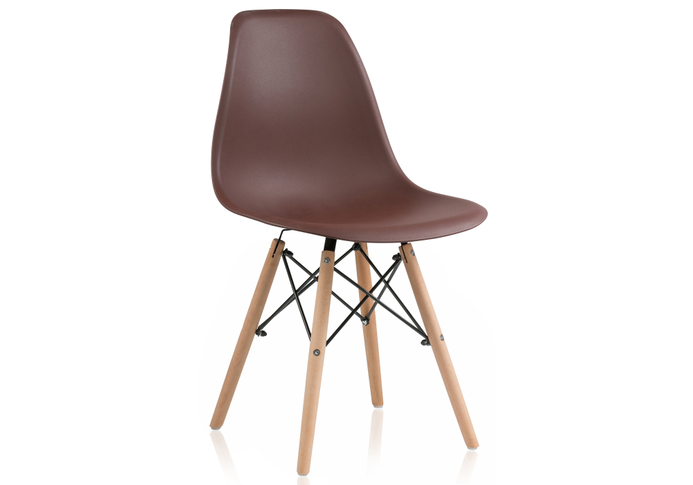 Стул Woodville Eames PC-015 коричневый/бежевый