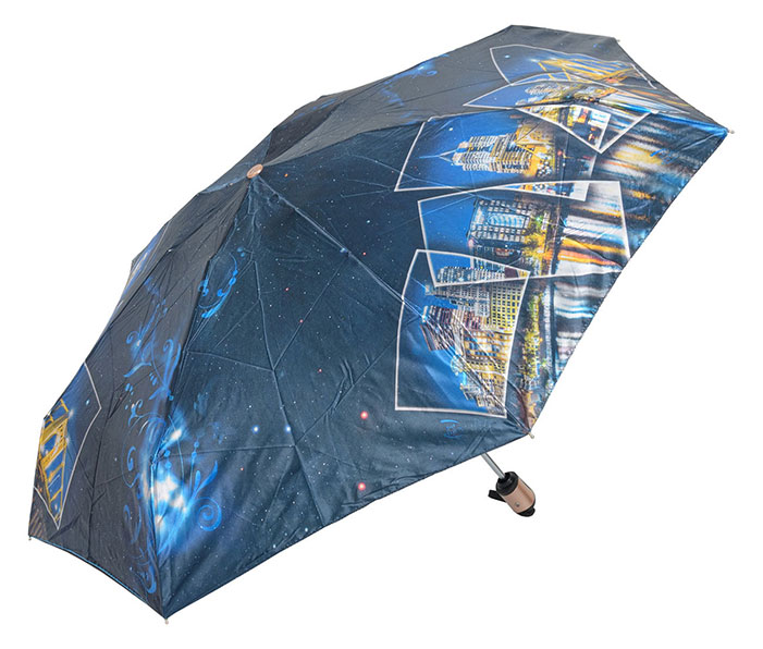 Зонт складной женский автоматический frei Regen 2021 FCS синий