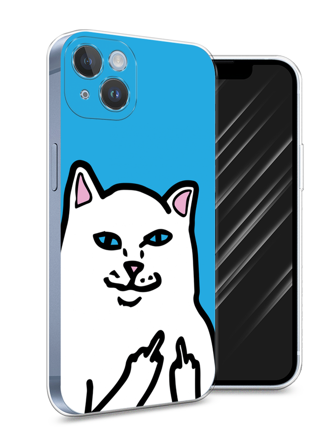 Чехол Awog на Apple iPhone 14 Plus / Айфон 14 Плюс "Кот жесть"