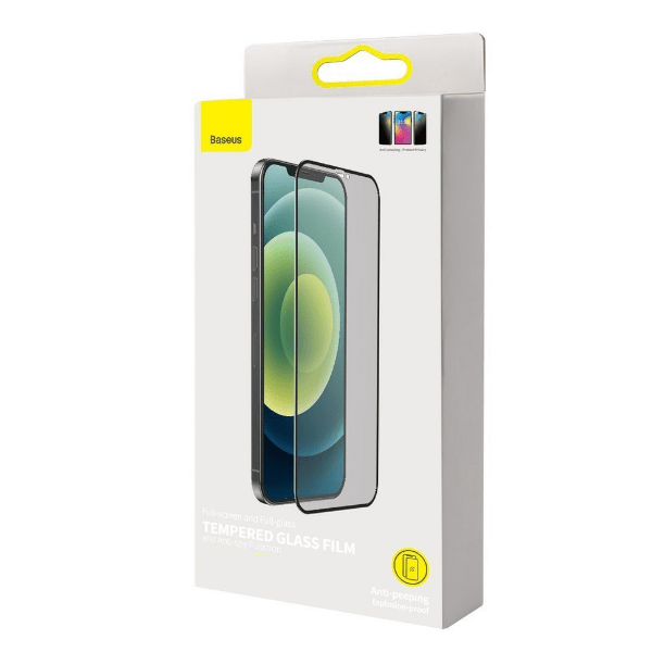Защитное стекло Baseus для Iphone 12 Pro Max (6.7) Full-glass Privacy 0.3mm 2 шт