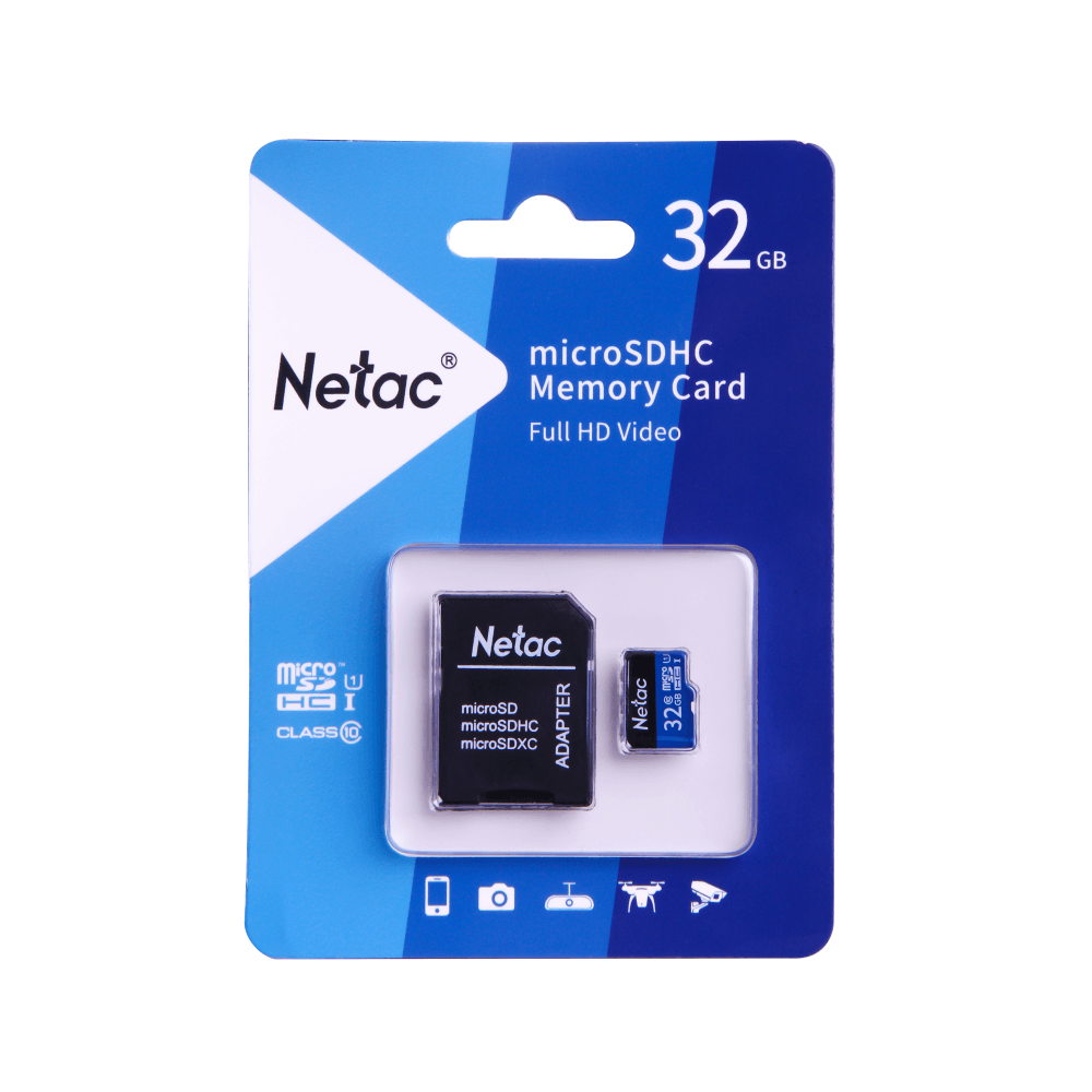 Карта памяти Netac P500 microSDHC 32GB (NT02P500STN-032G-R)