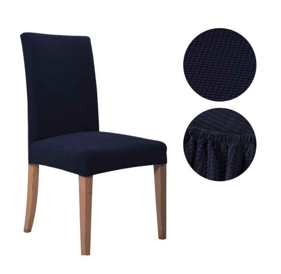 Чехол на стул с высокой спинкой Good Home универсальный, темно-синий