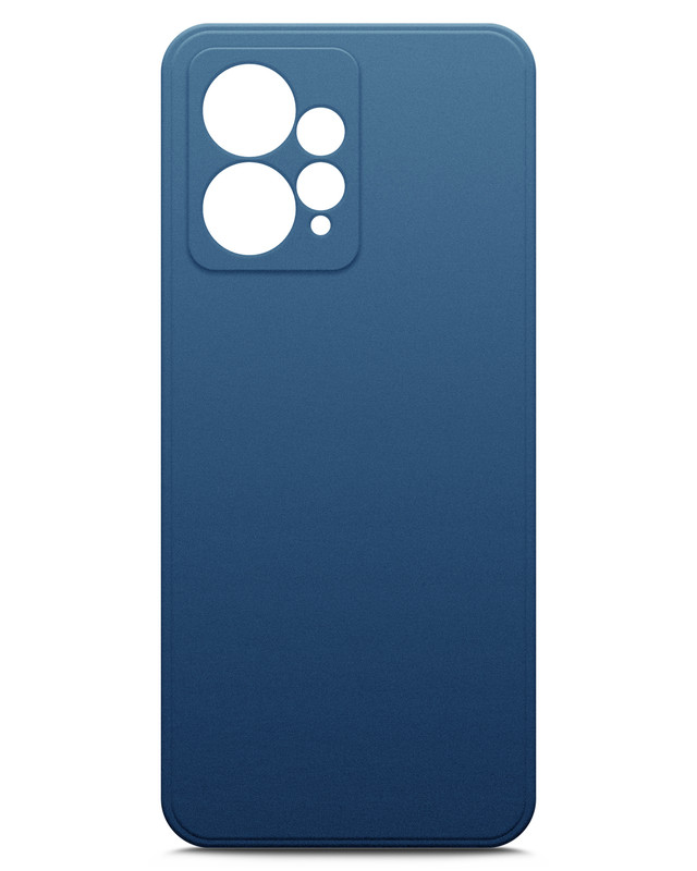 Чехол Brozo на Xiaomi Redmi Note 12 (4G), с силиконом Soft touch, синий