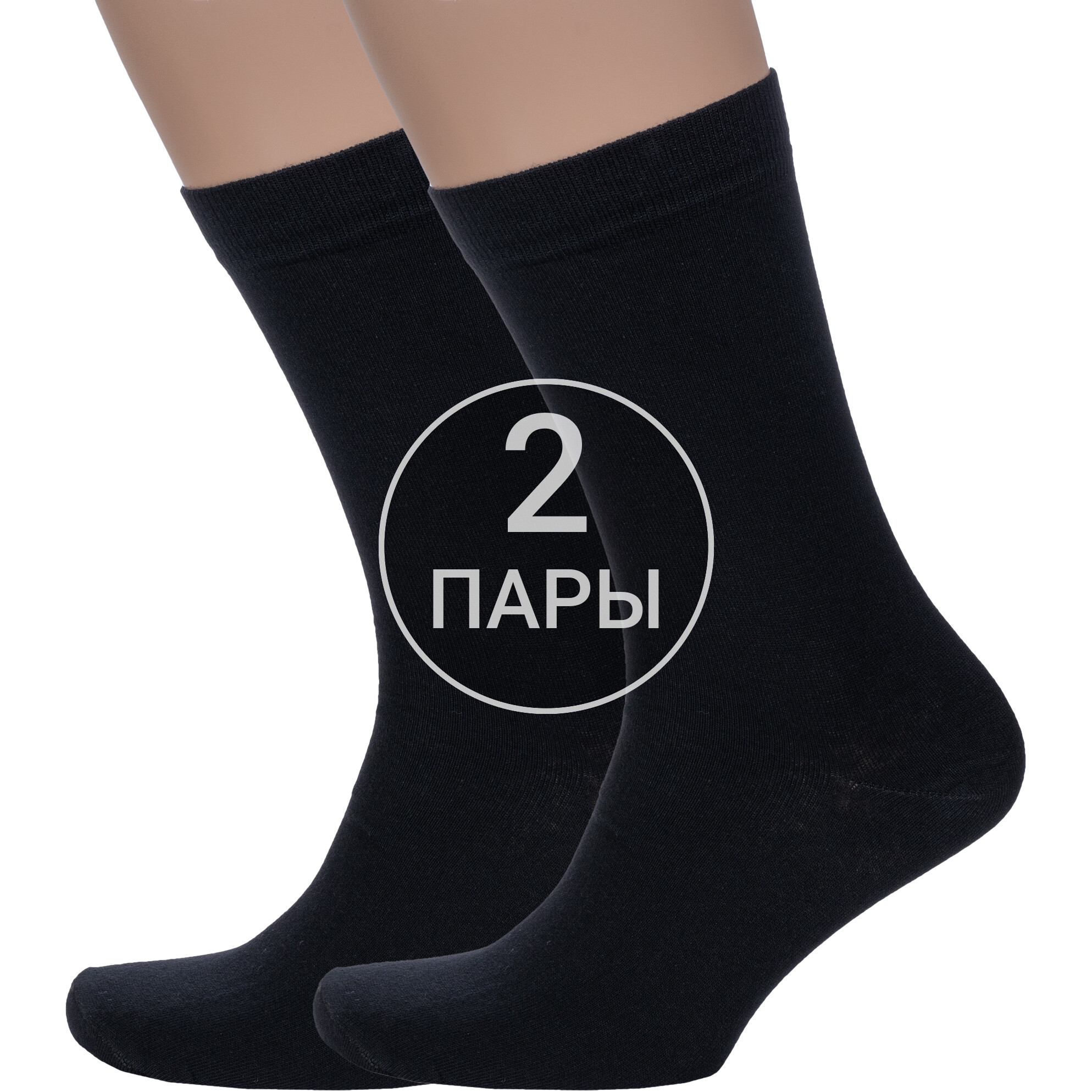 Комплект носков мужских Альтаир 2-А206 черных 25