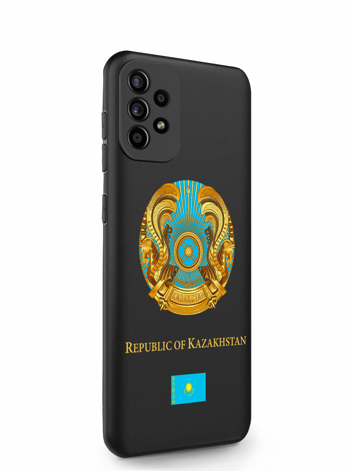 Чехол SignumCase для Samsung Galaxy A52 Герб Казахстана черный