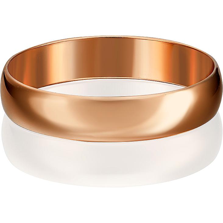 Кольцо обручальное из красного золота р. 24 PLATINA jewelry 01-2430-00-000-1110-11