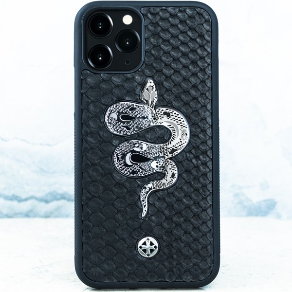 Чехол iPhone 14 Pro Max - Premium Euphoria Metal Snake Python - Euphoria HM Premium