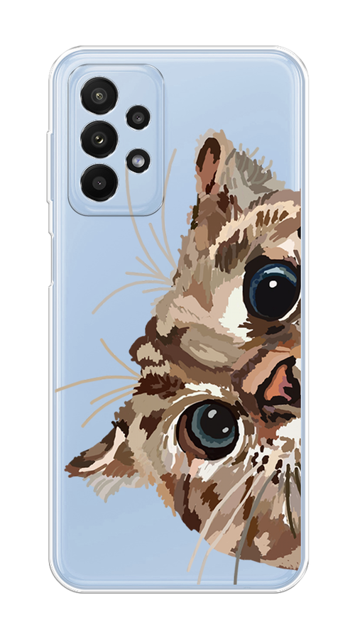 Чехол на Samsung Galaxy A23 "Любопытный кот"