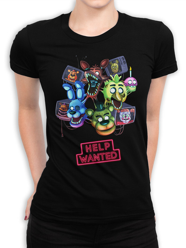 Футболка женская Design Heroes Five Nights at Freddy's черная XS