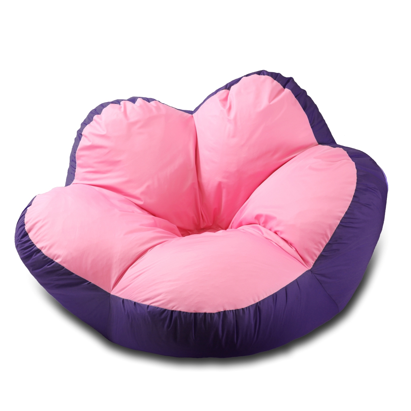 Кресло-мешок PUFON Цветок XXXL, розово-фиолетовый