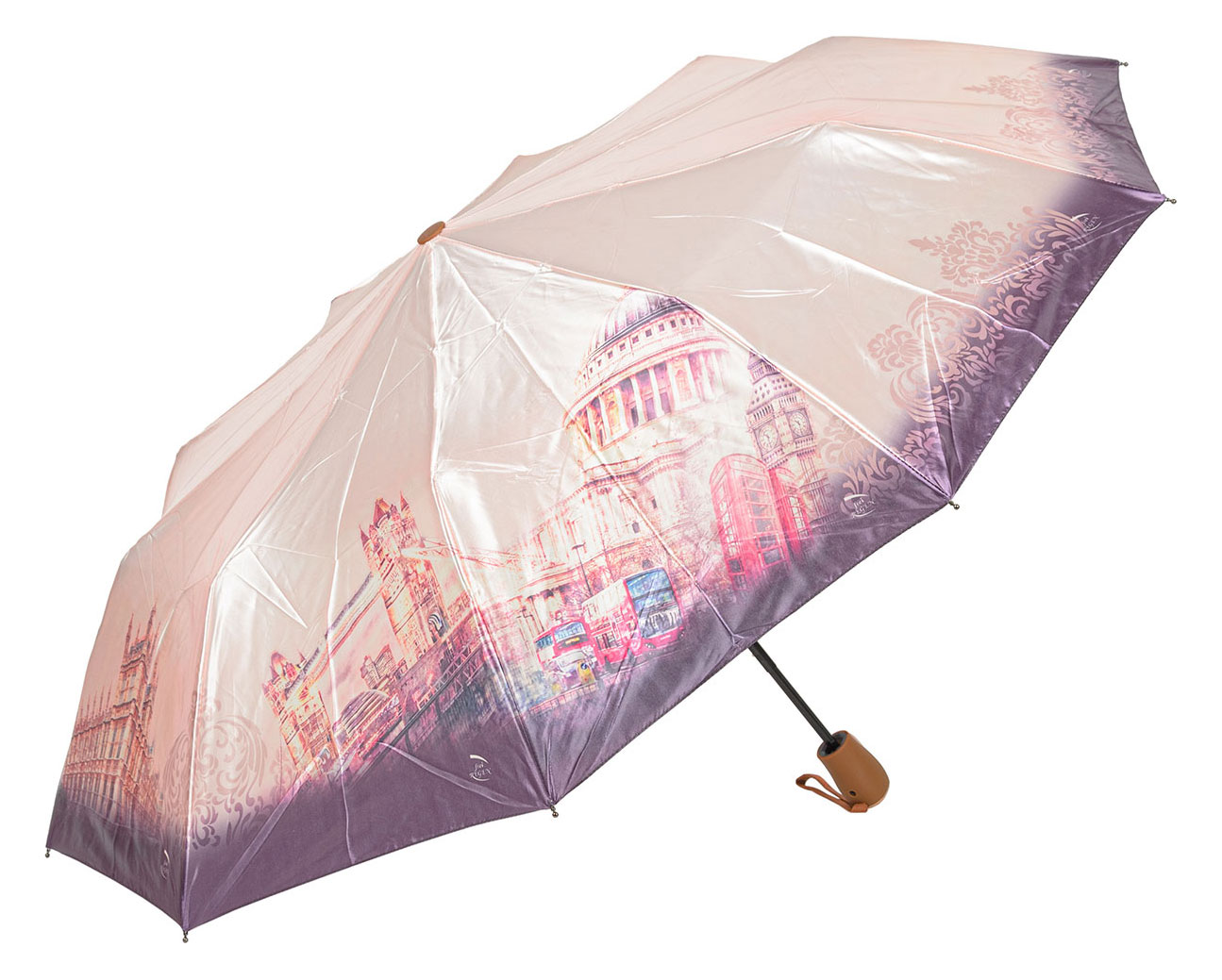 Зонт складной женский полуавтоматический frei Regen 2020-FAS розовый