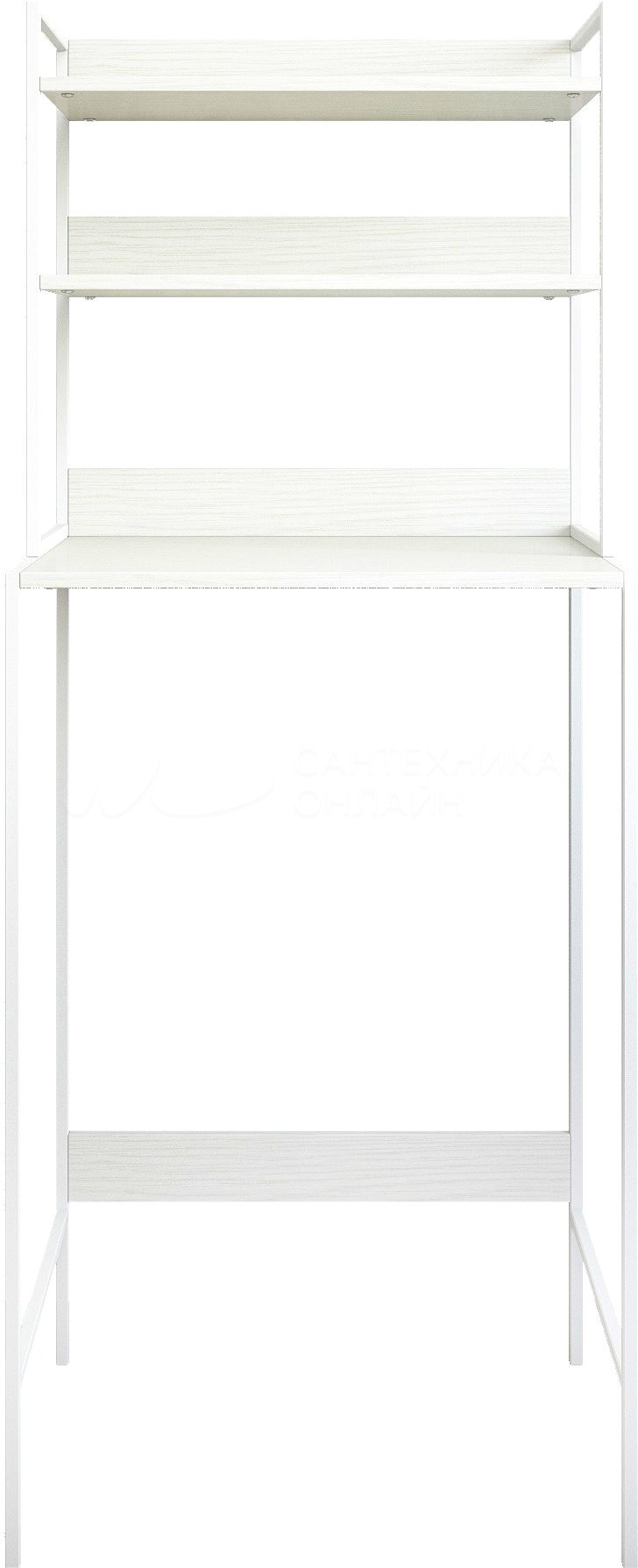 Sanflor Шкаф стеллаж Sanflor белый муар, для стиральной машины 82613187