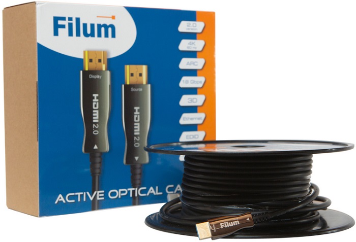 Кабель интерфейсный Filum HDMI FL-AOC-HDMI2.0-40M