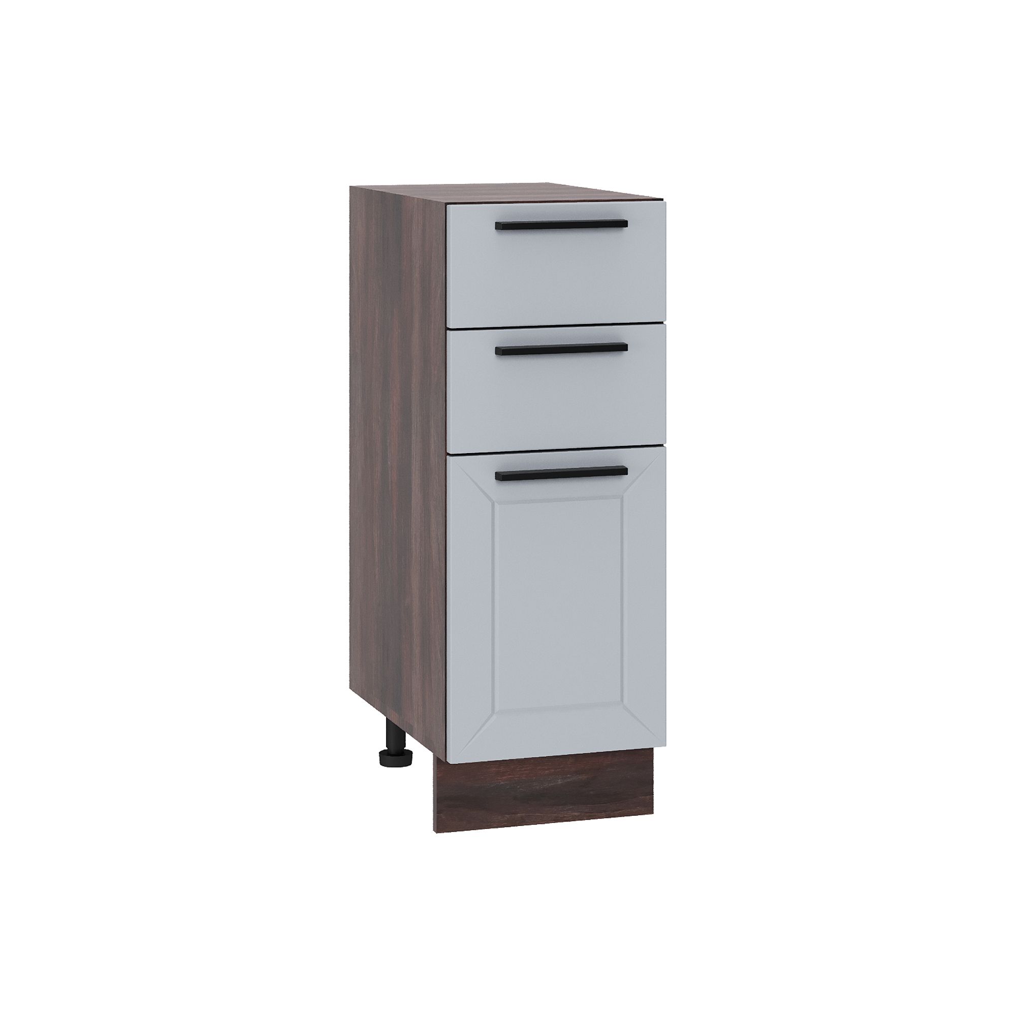 Кухонный модуль напольный Сурская мебель Глетчер 30x47,8x81,6 см с 3-мя ящиками