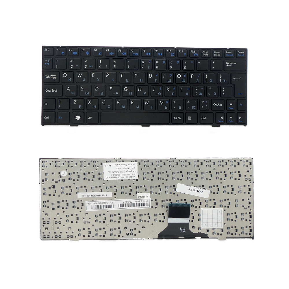 Клавиатура TopON для ноутбука DNS 0121598, 0121595, 0121905, 0123869 Series