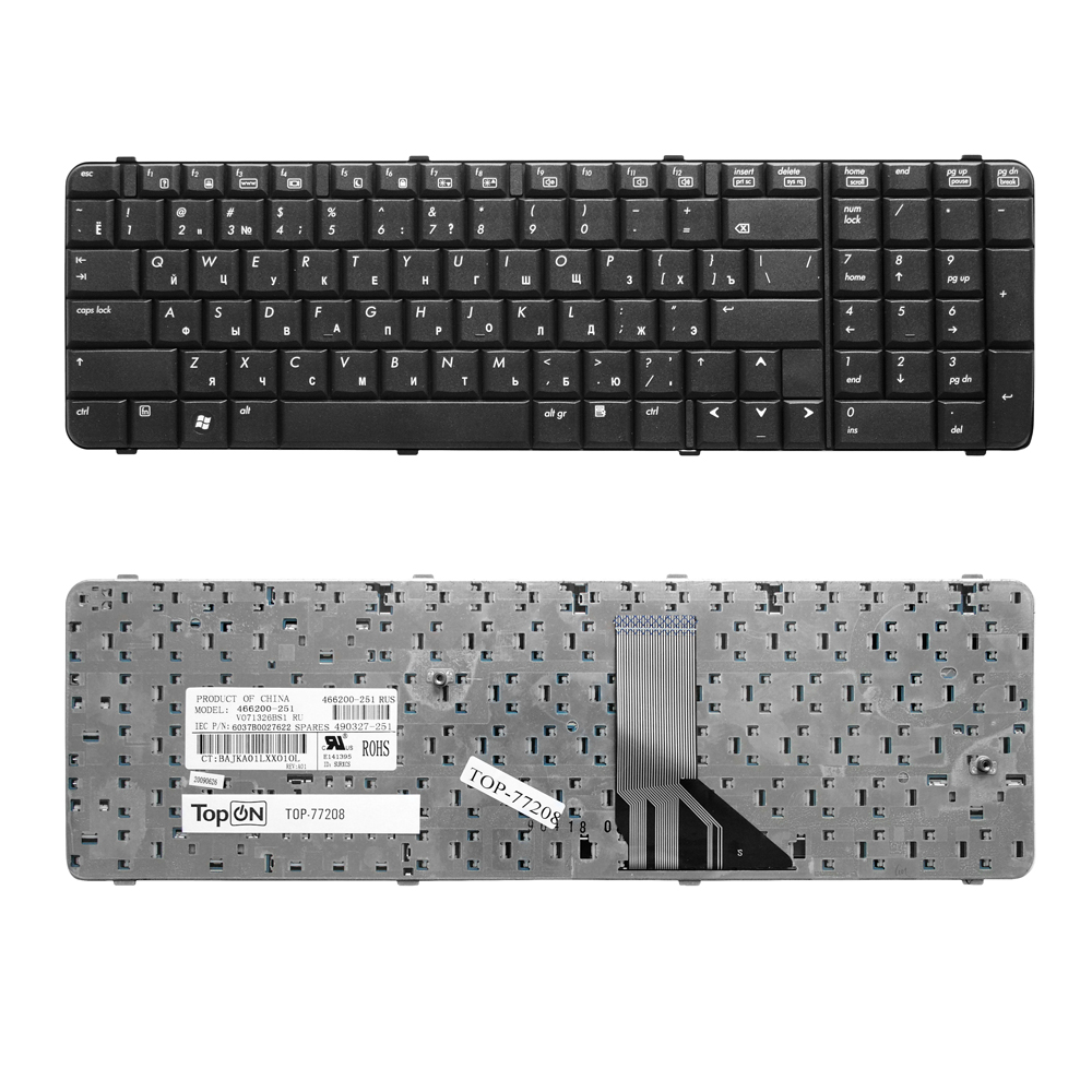 Клавиатура TopON для ноутбука HP Compaq 6830, 6830s Series